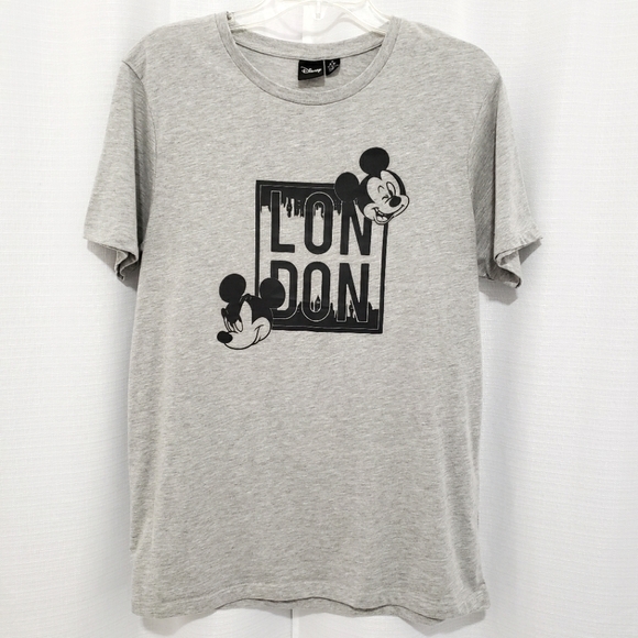 Disney | Tops | Disney Primark Gray Black London Mickey Shirt | Poshmark